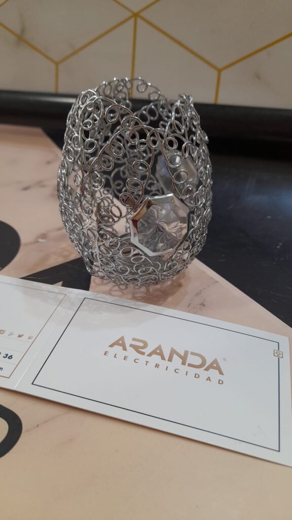 Tulipa #2 G9: metálica oval abierta con copens 6,5cm diámetro x 8cm ...