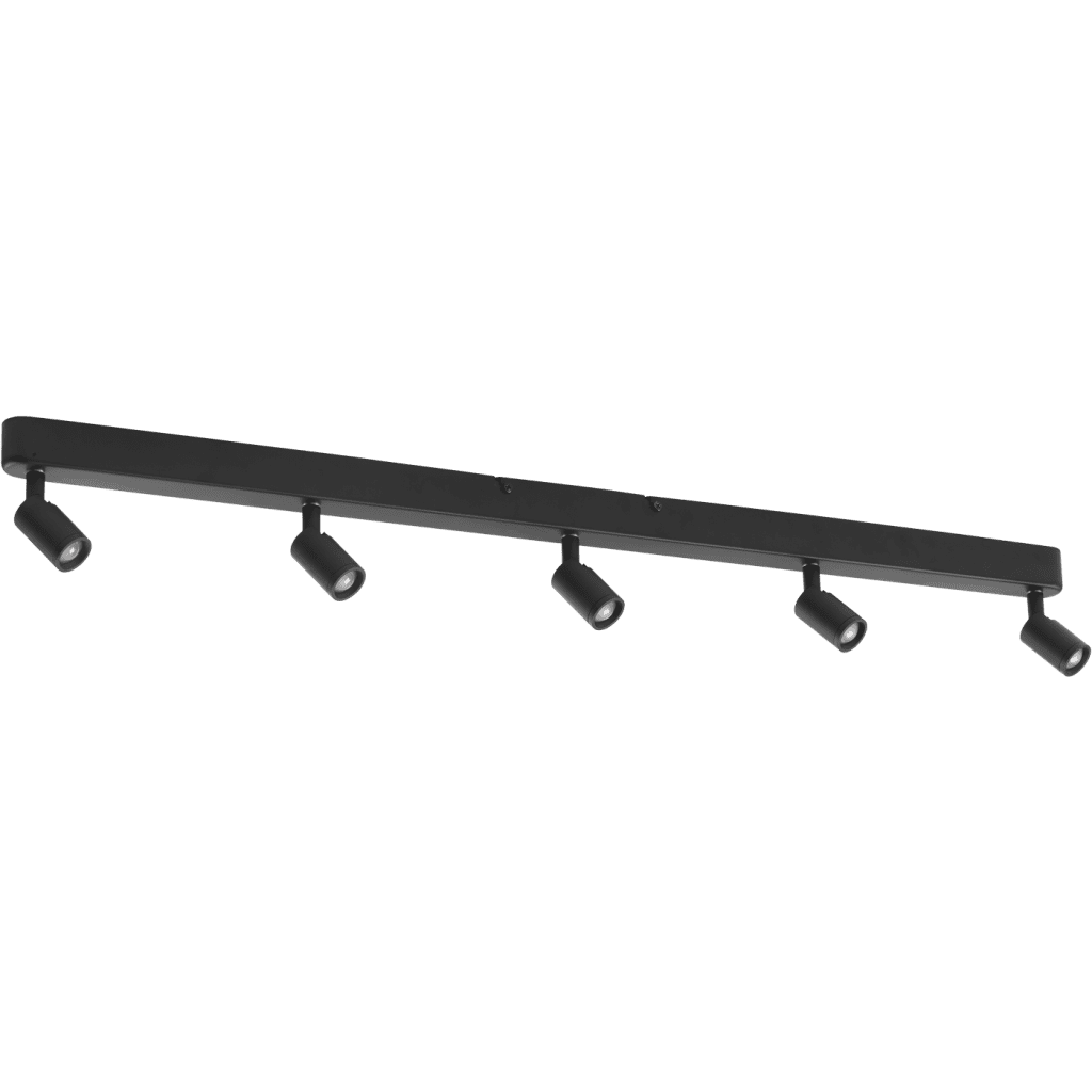 Regleta focos negro Led APOLO 5-7695 Mdc 5 x 5w 4K 85cm. STOCK EN ...
